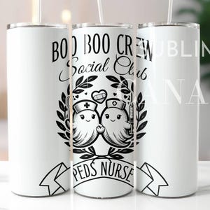 NICU Nurse Halloween Boo Crew Png, PEDS Nurse Halloween Coquette Social ...