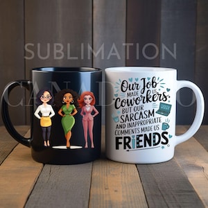 Coworker Clipart Png Work Besties Design UV DTF Coworker Quotes Bestie ...