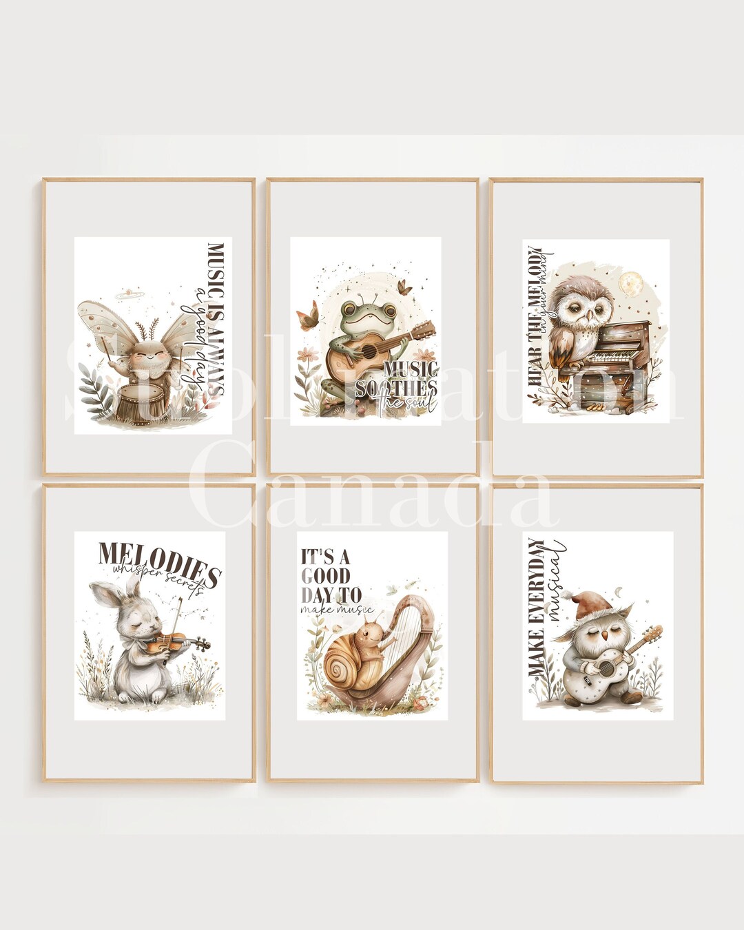 Printable Cottage Core Music Wall Art for Music Teacher Downloads ...