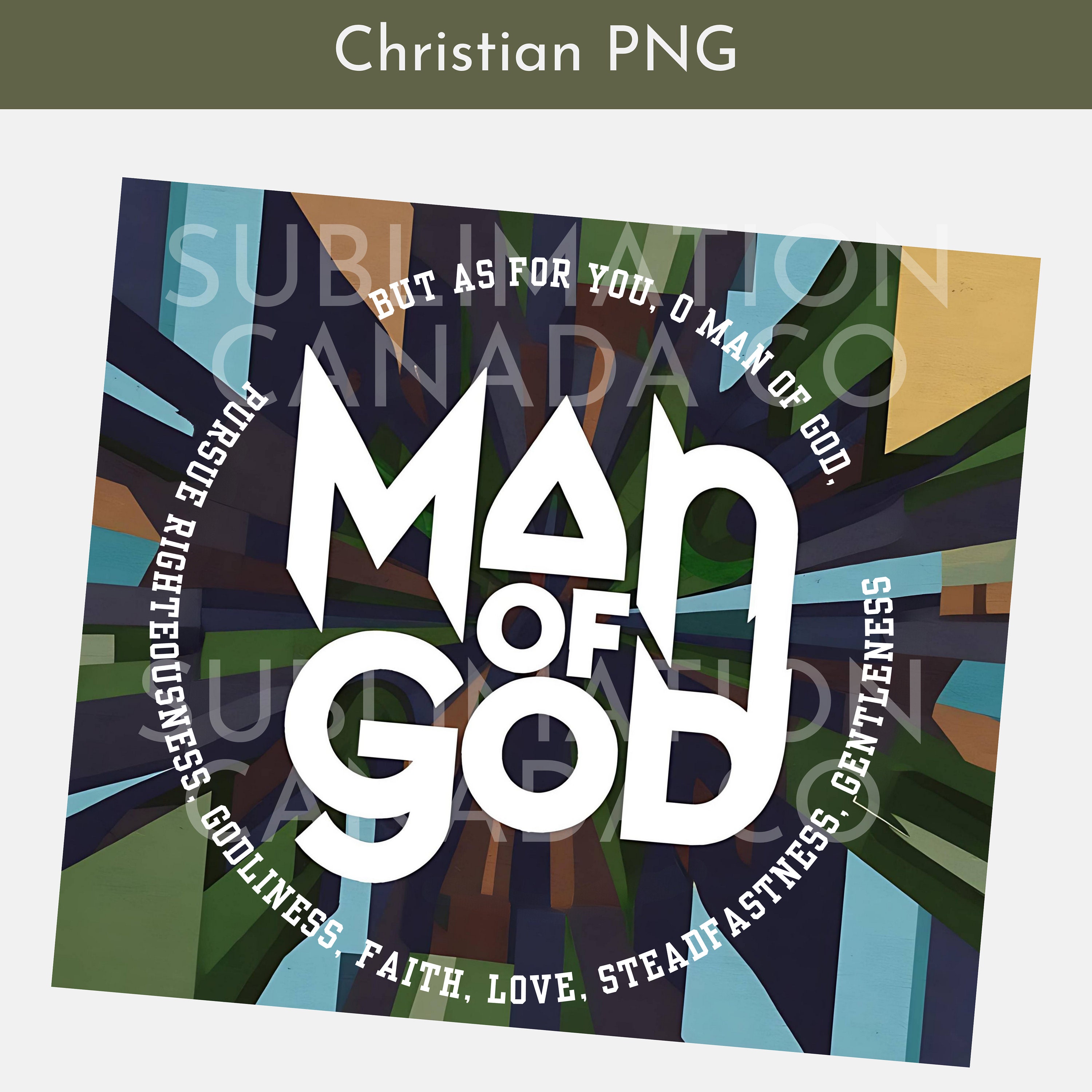 Christian Men Tumbler Wrap Png 20 Oz Christian Tumbler Wrap Digital ...