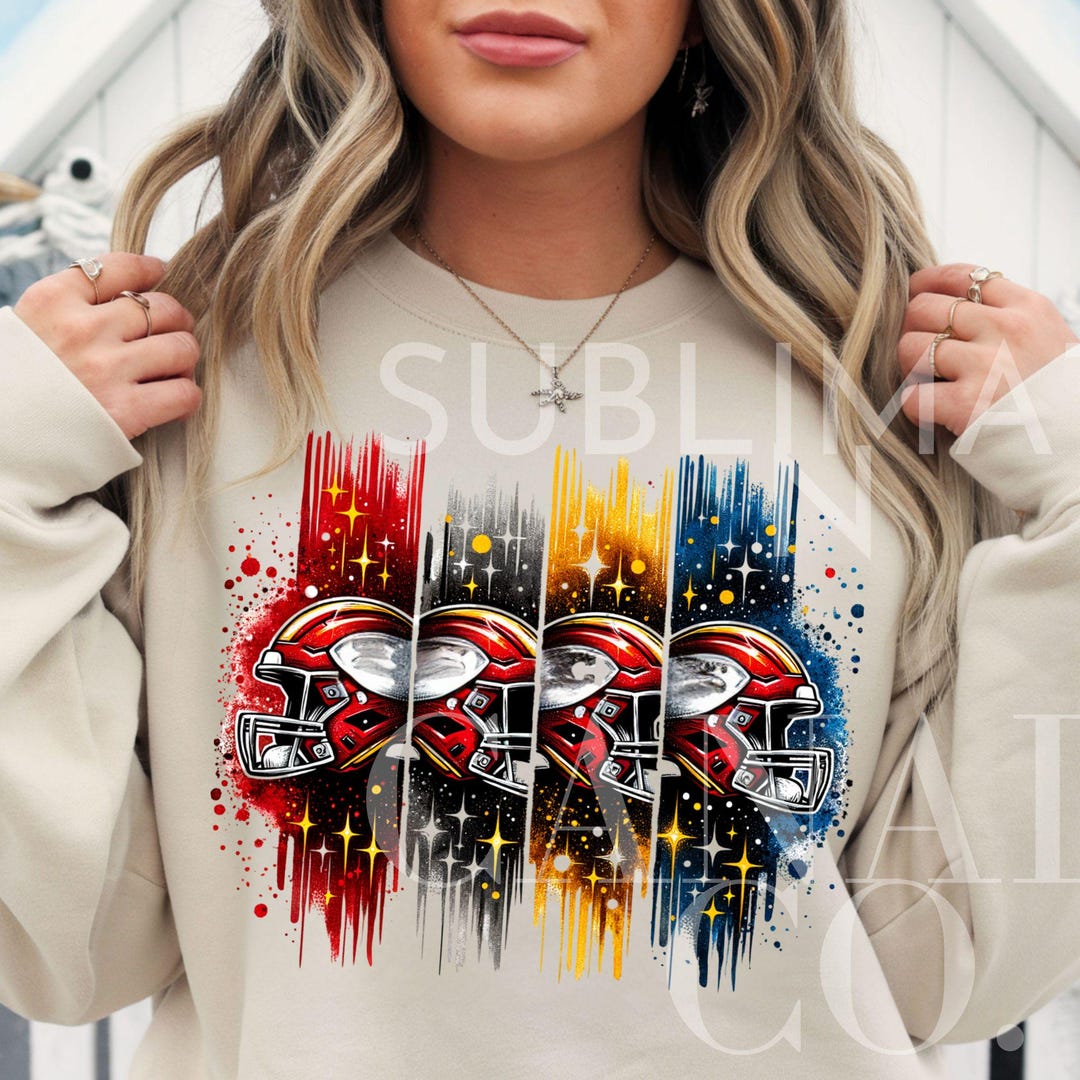 Football Png, Brushstroke Football Designs for Sublimation, Kansas Png ...