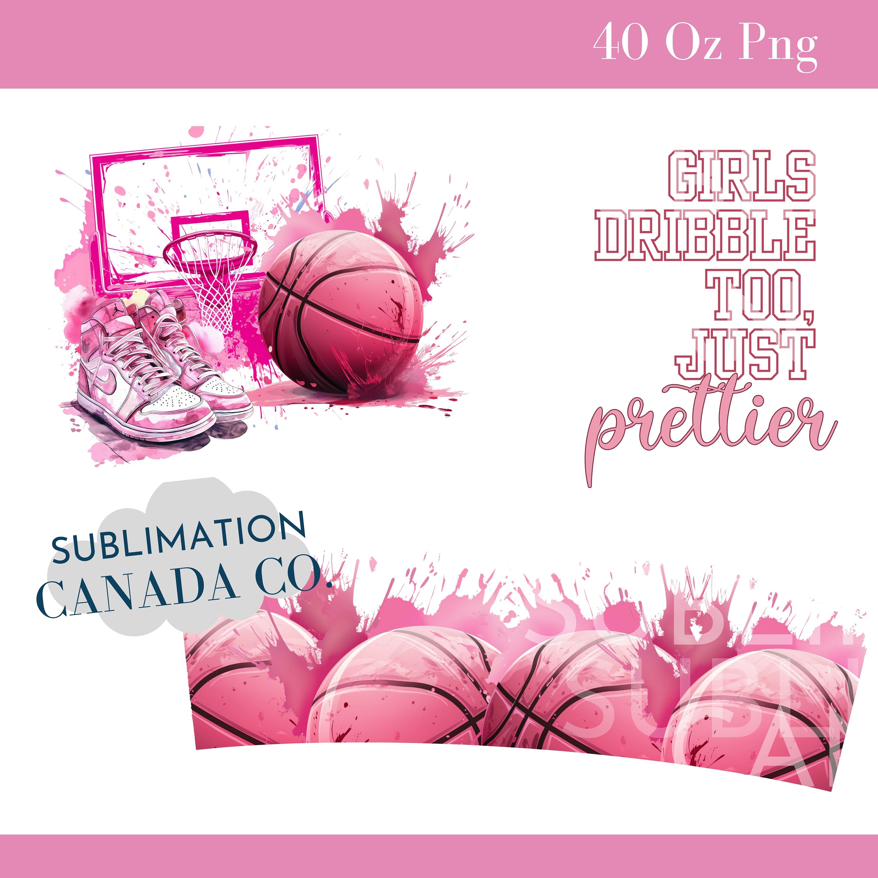 Girls Basketball 40 Oz Tumbler Wrap,40 Oz Wrap Ladies Basketball ...