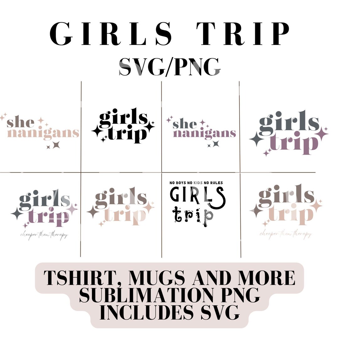 Girls Trip Png,girls Trip Svg,retro Girls Trip Png,cheaper Than Therapy ...