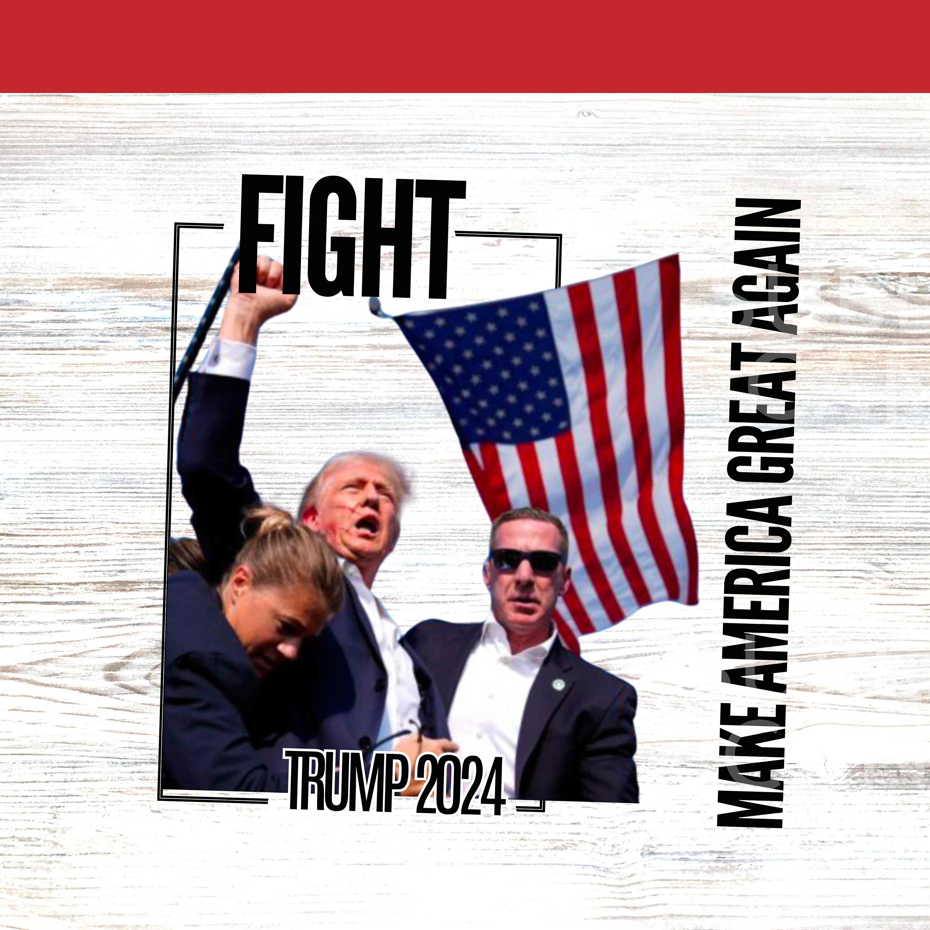 Donald Trump 2024 Tumbler Wrap Png Trump Fight Wraps 20 Oz Tumbler Png ...