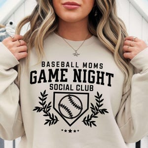 Baseball Mom PNG, Game Night Social Club Png Home Plate and Ball Svg ...