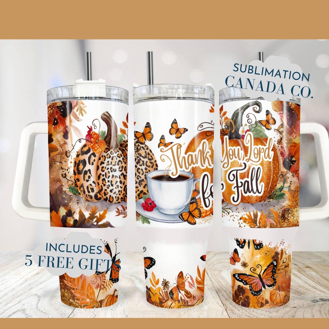 Fall Christian Pumpkin Season Tumbler Wrap Fall Bible Verse 40 Oz ...