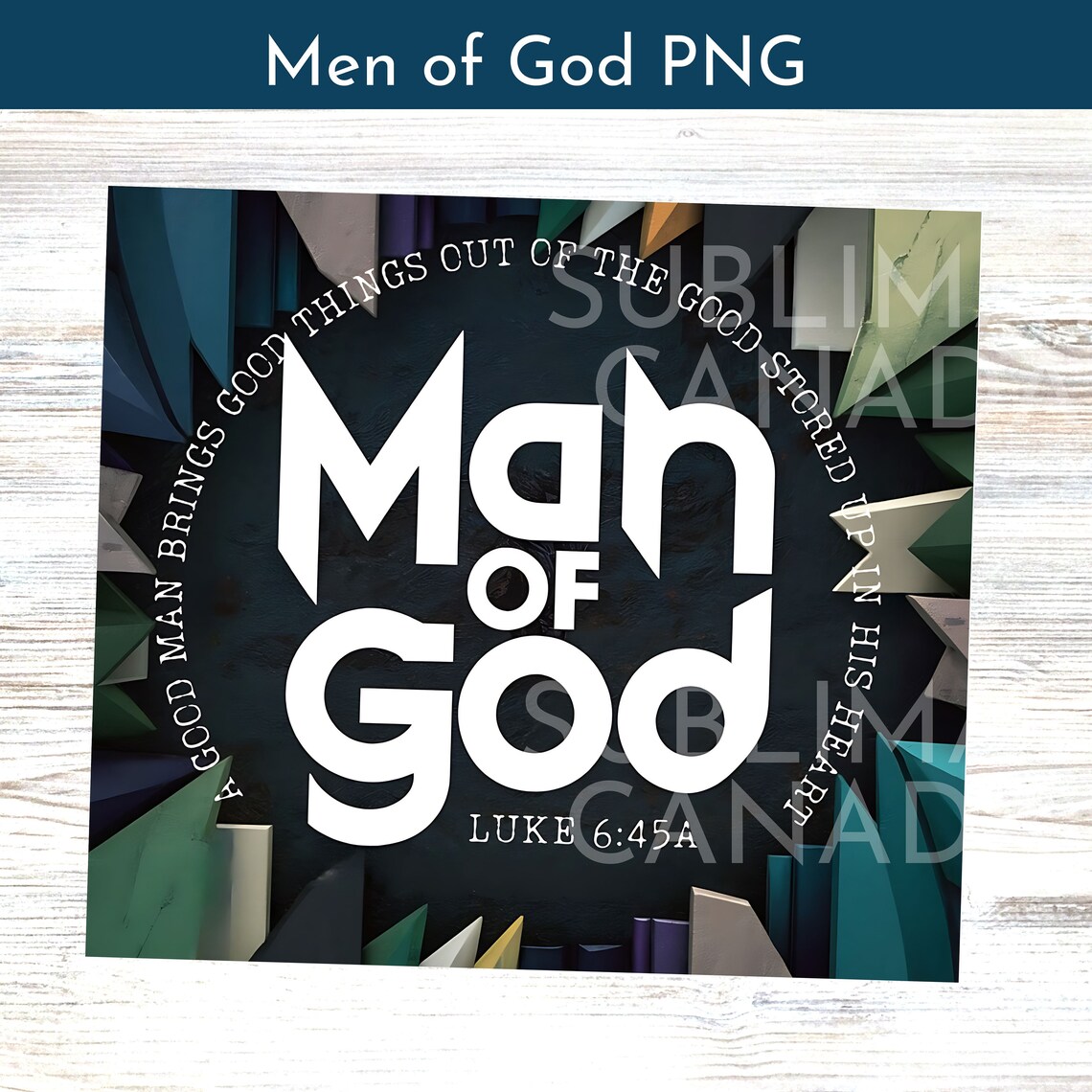 Christian Men Tumbler Wrap Png 20 Oz Christian Tumbler Wrap Digital ...