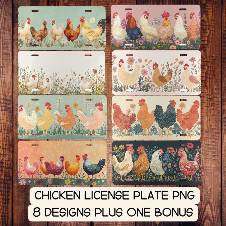 Chicken License Plate Png Front Vanity Plates Png Mini License Plate ...