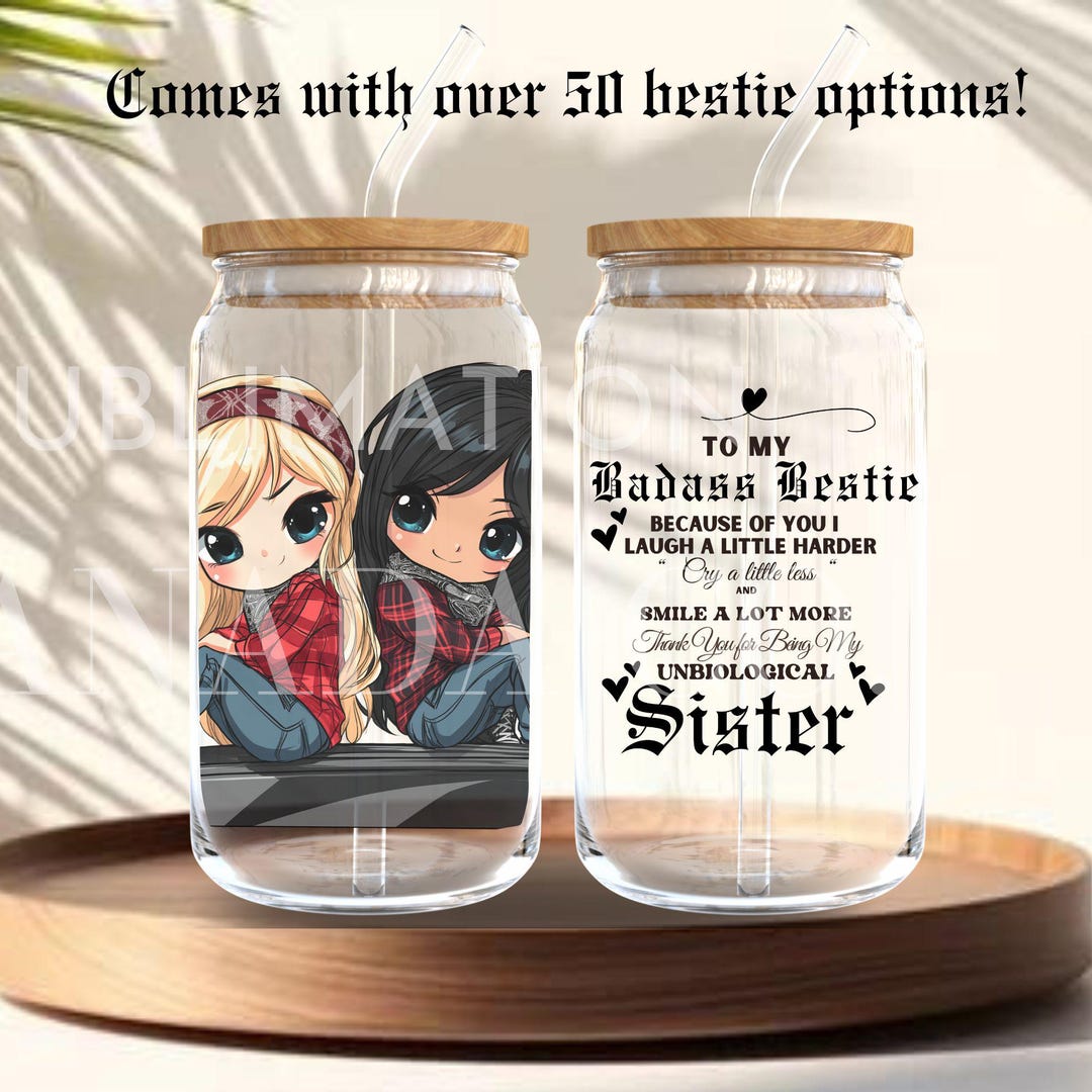 Bestie Clipart Png, Chola Chibi Style Best Friend Clipart UV DTF Badass ...