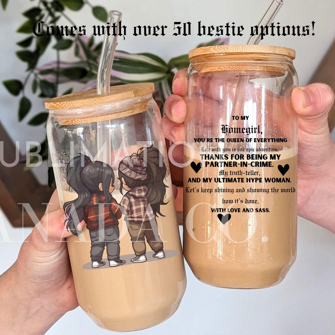 Bestie Clipart Png, Chola Chibi Style Best Friend Clipart UV DTF Badass ...