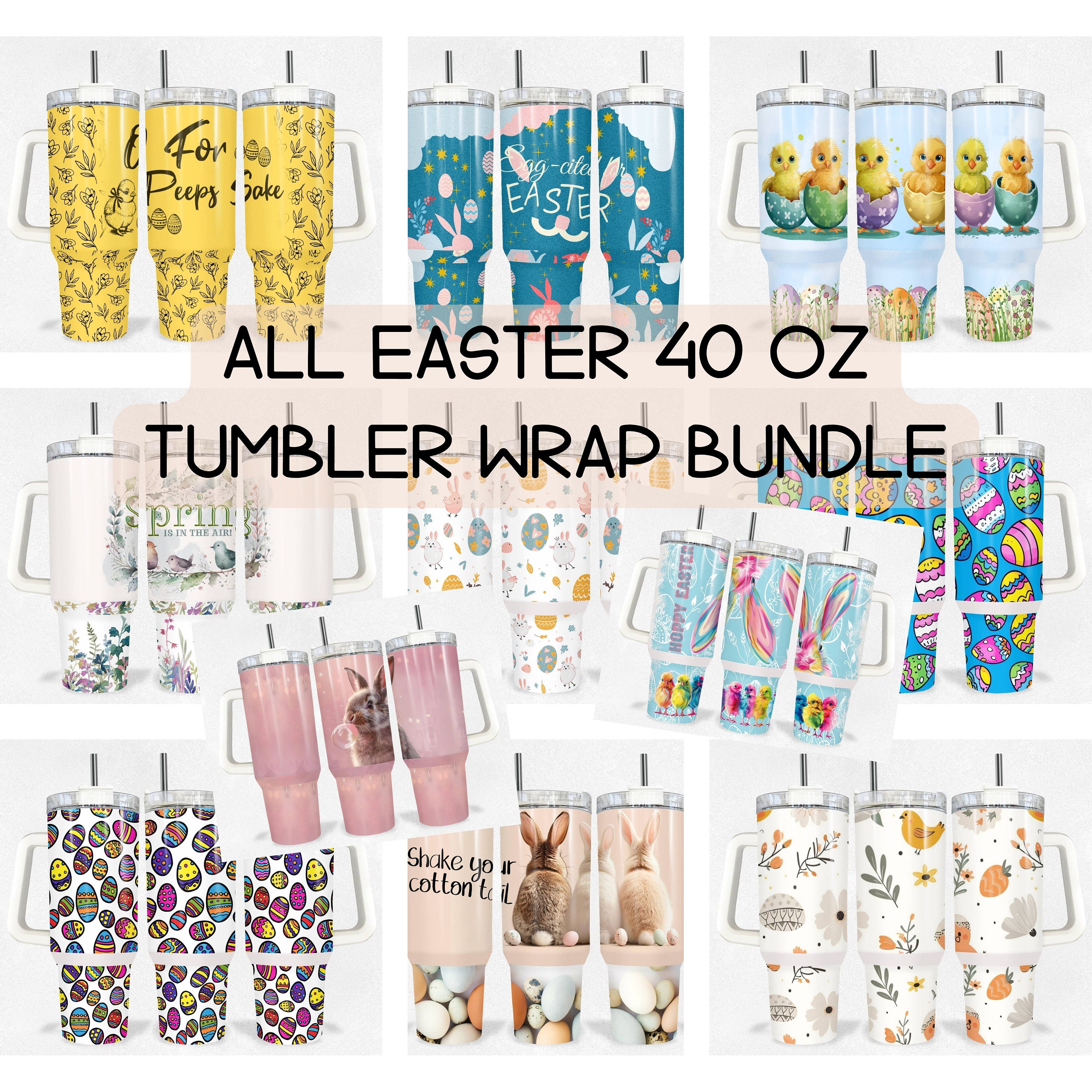 Easter 40 Oz Tumbler Wrap Mockup Bundle All Easter Wraps 40 Oz ...