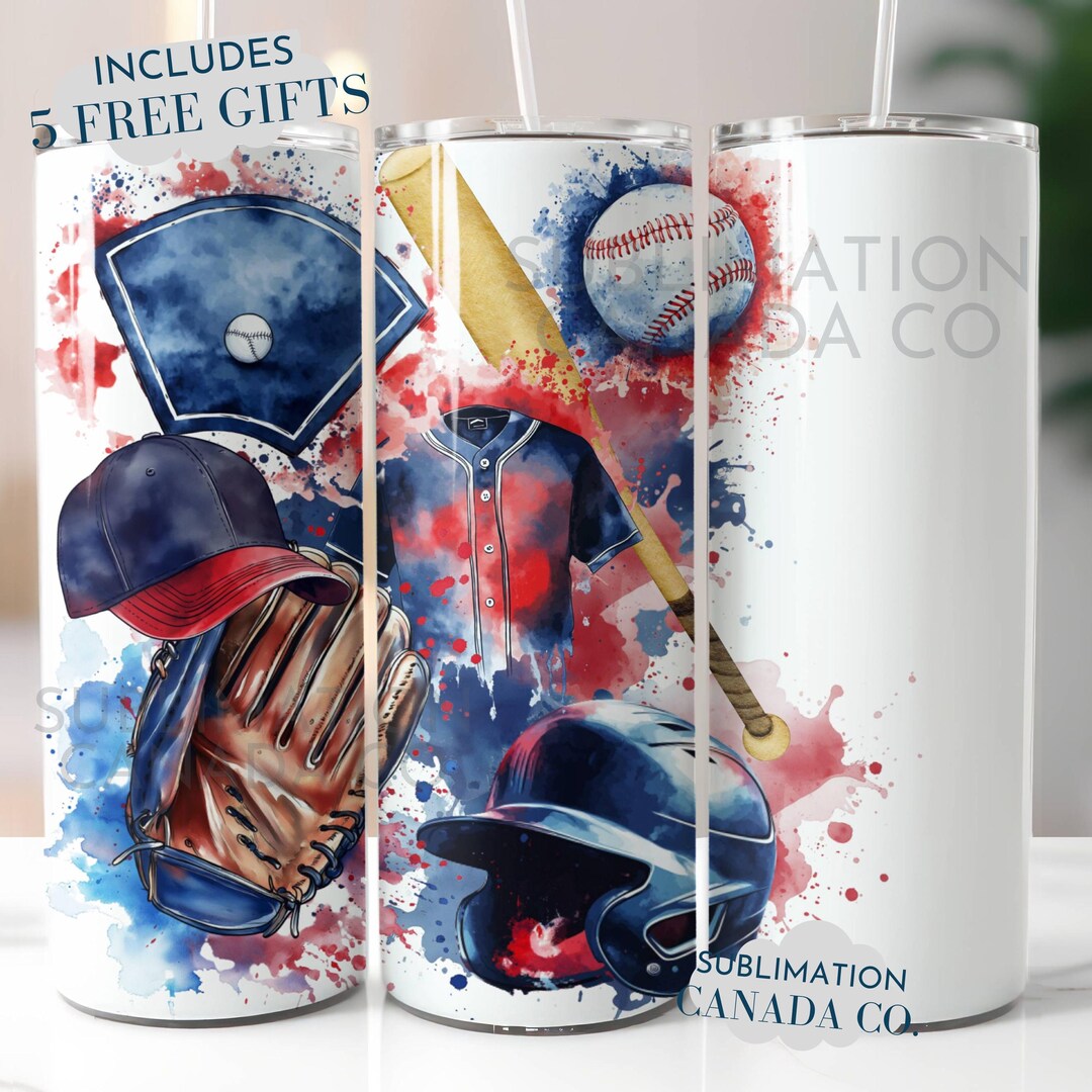 Baseball 20 Oz Tumbler Wrap for Personalizing ,custom Baseball 20 Oz ...