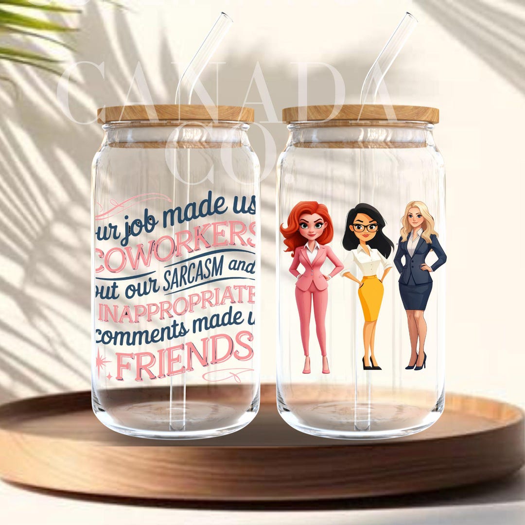 Coworker Clipart Png Work Besties Design UV DTF Coworker Quotes Bestie ...