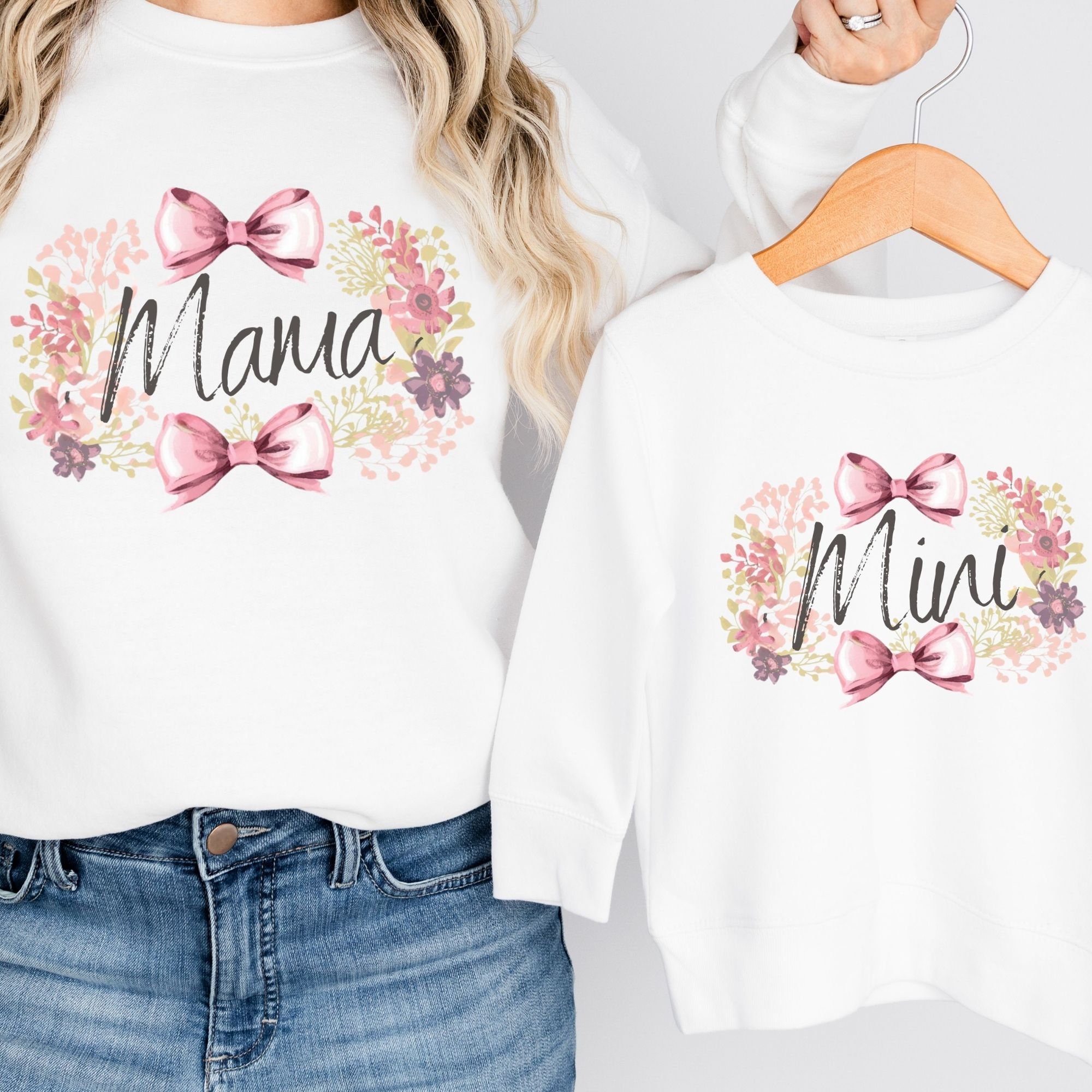Coquette Aesthetic Mama and Mini Png Mommy and Me Coquette Svg Clipart ...