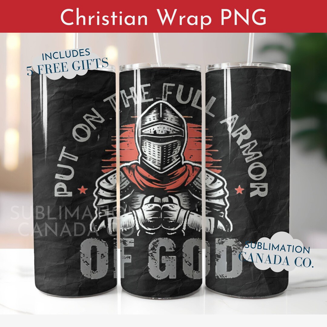 Christian Men Tumbler Wrap Png 20 Oz Christian Tumbler Wrap Digital ...