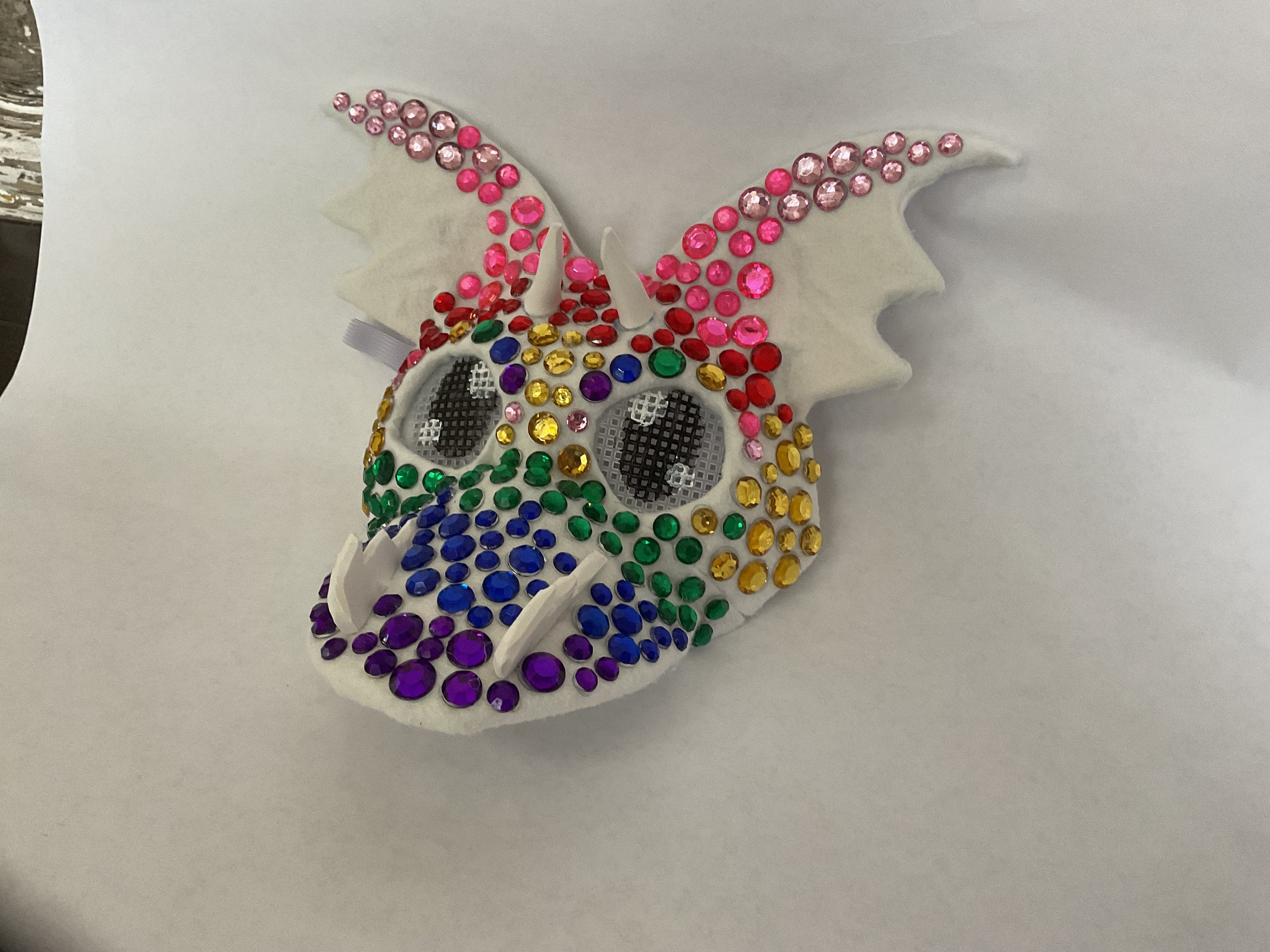 Rainbow Dragon Therian Mask - Etsy