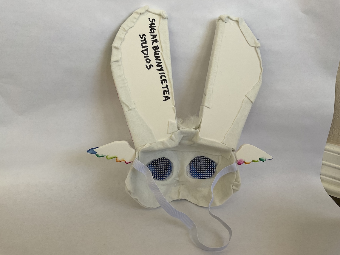 Sugar Bunny Rabbit Therian Mask - Etsy