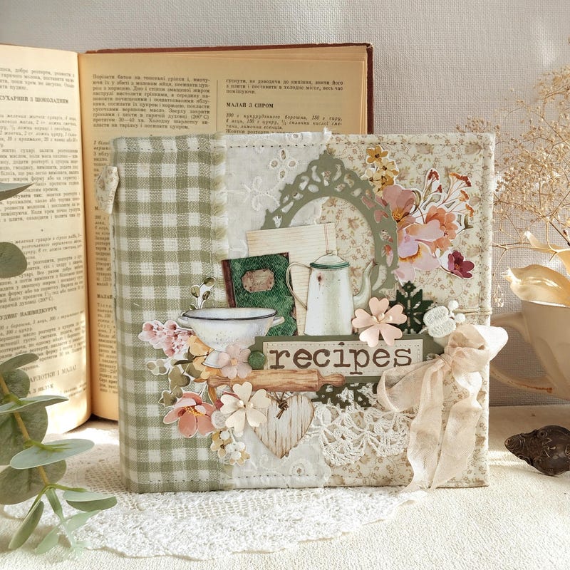 Handmade Recipe Book - Etsy
