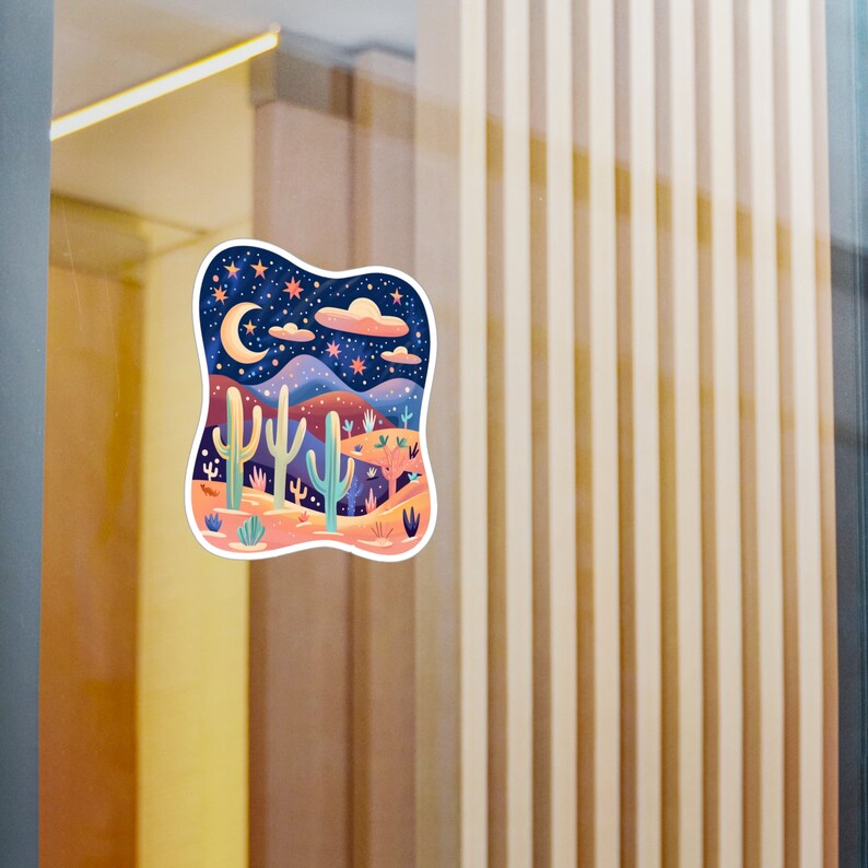 Whimsical Desert Sticker I Pastel Clouds I Southwest Sticker I Cactus I ...