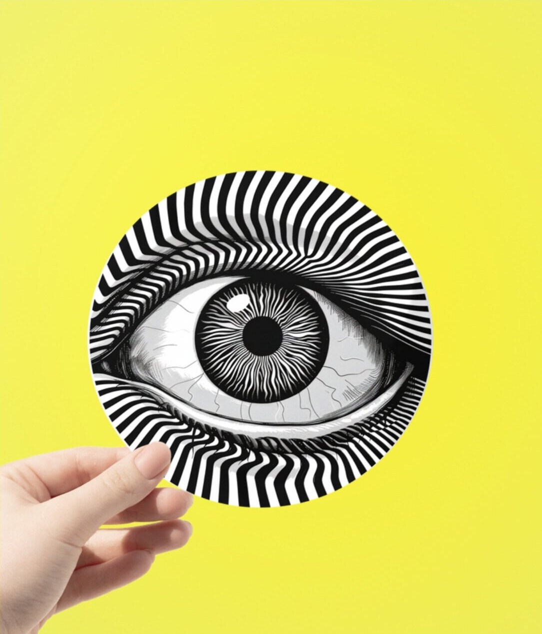 OP Art Eye Sticker - Etsy