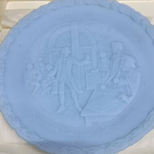 Fenton Glass Bicentennial Commemorative Plates Complete Set of 4 - Etsy