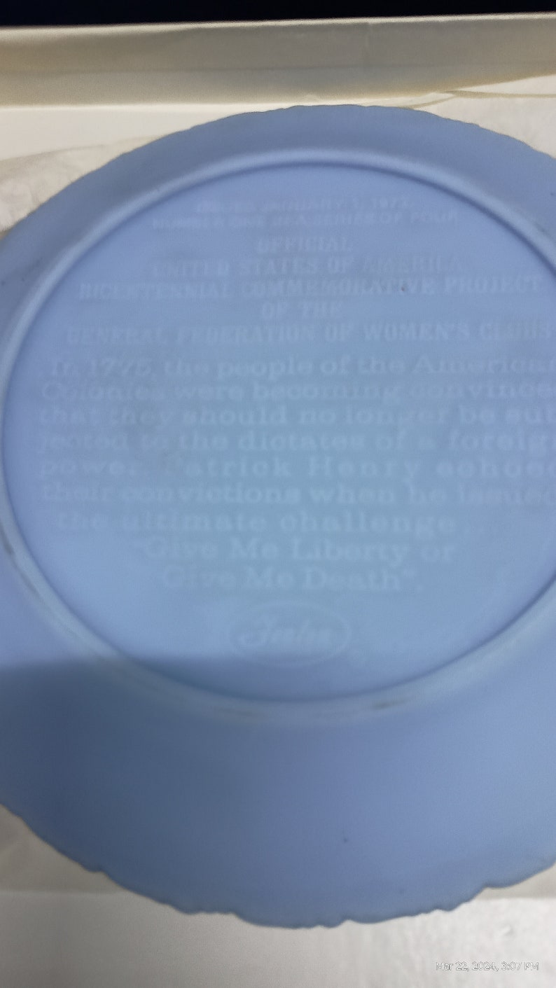 Fenton Glass Bicentennial Commemorative Plates Complete Set of 4 - Etsy