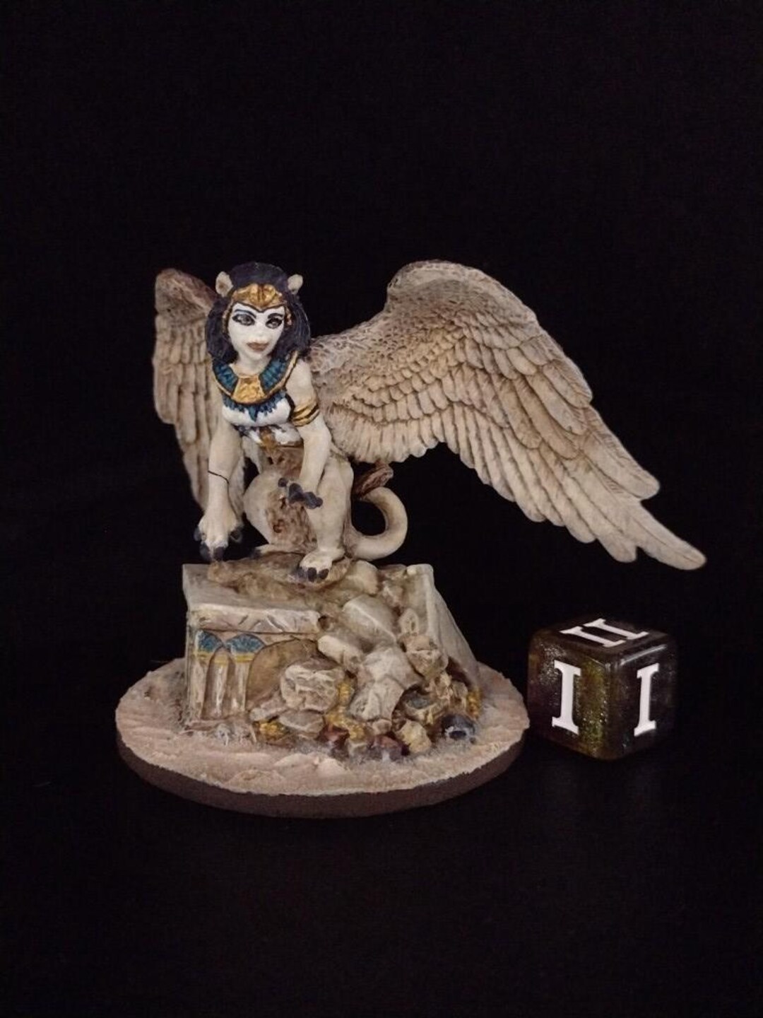 Hand Painted Female Sphinx Miniature: Reaper Bones, RPG Tabletop Gaming ...