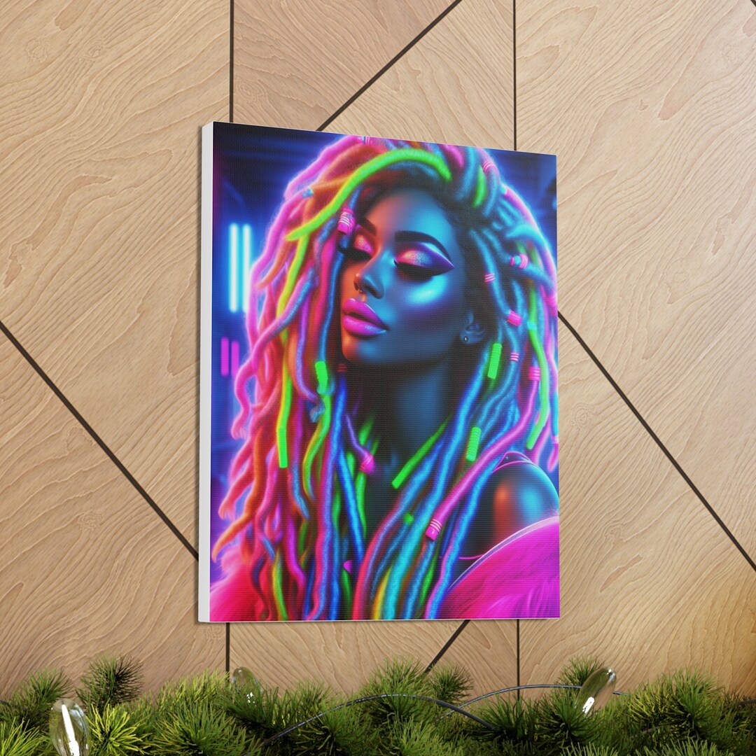 Beautiful Neon Fusion Lady of the Night Version 2 - Etsy