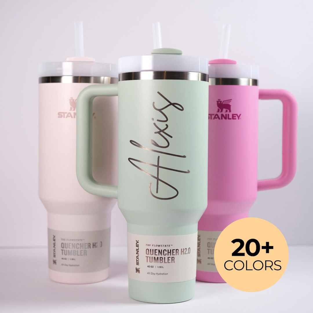 Personalized Stanley 40oz Tumbler, Custom Engraved Tumblers, Bridesmaid ...