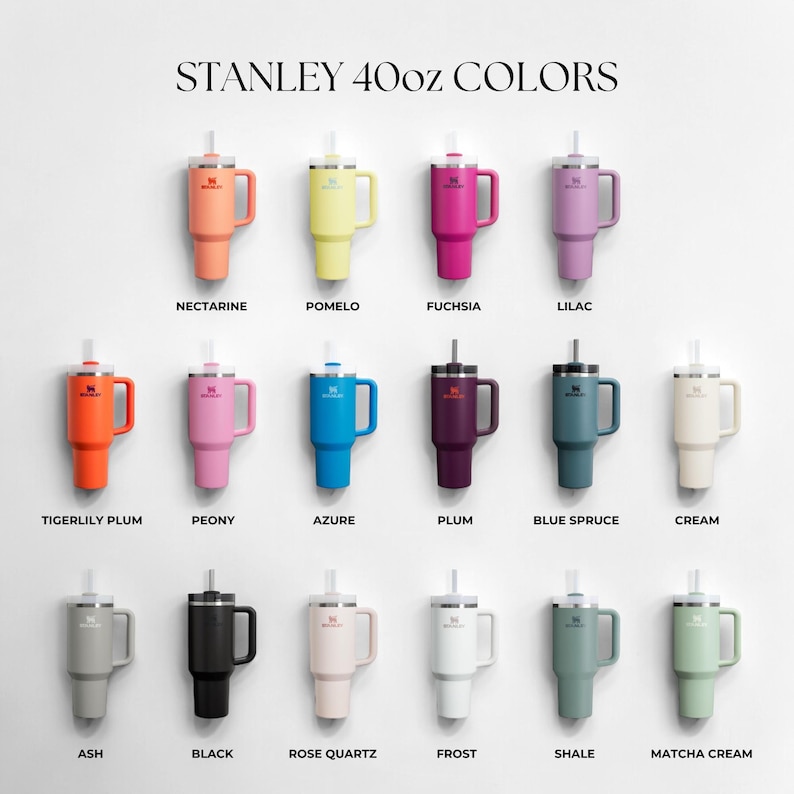 Personalized Stanley 40oz Cup, Custom Engraved Tumblers, Birth Month ...