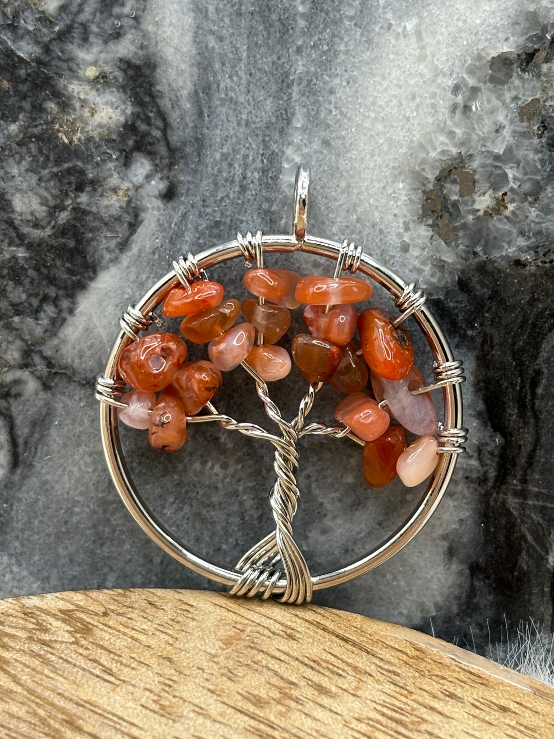 Carnelian Tree of Life/tree of Life Pendant - Etsy