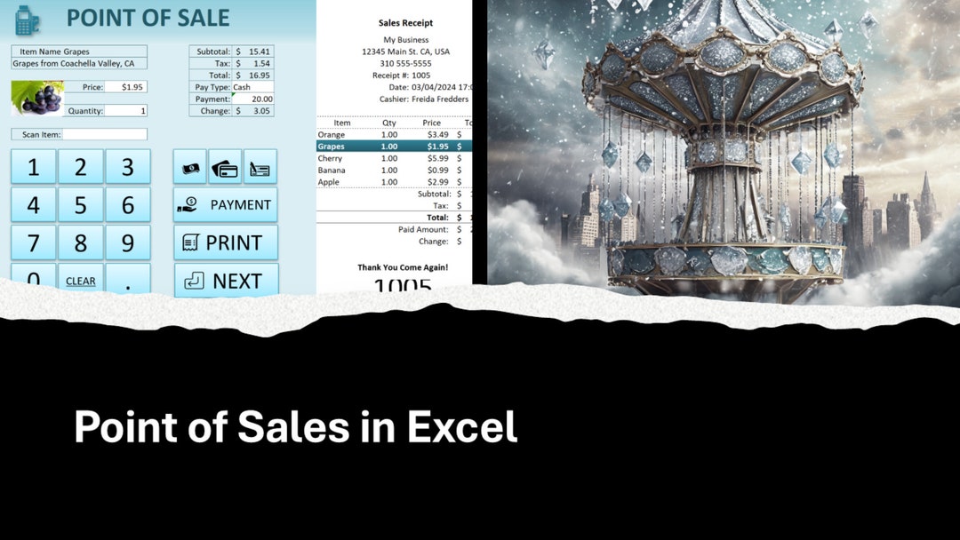 Excel Point of Sale POS Template Inventory Tracking System - Etsy