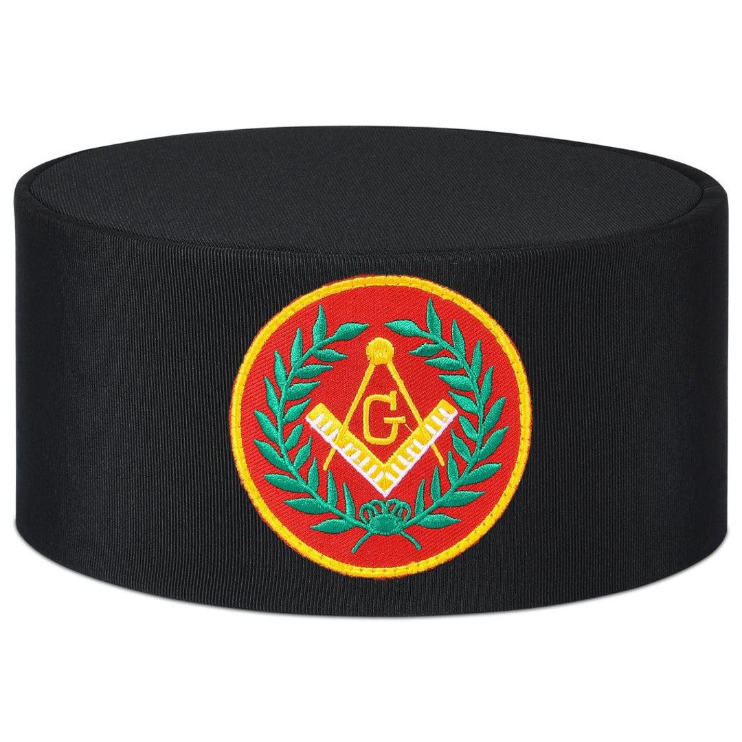 Master Mason Blue Lodge Masonic Crown Cap Black With Red Emblem ...