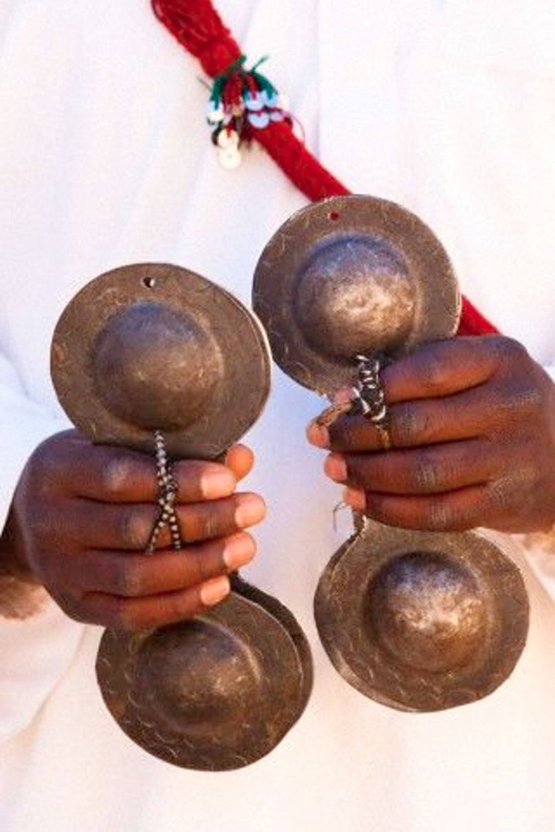 Moroccan Handcrafted Gnawa Instrument Pair Morocco Gnawa Iron Castanets ...