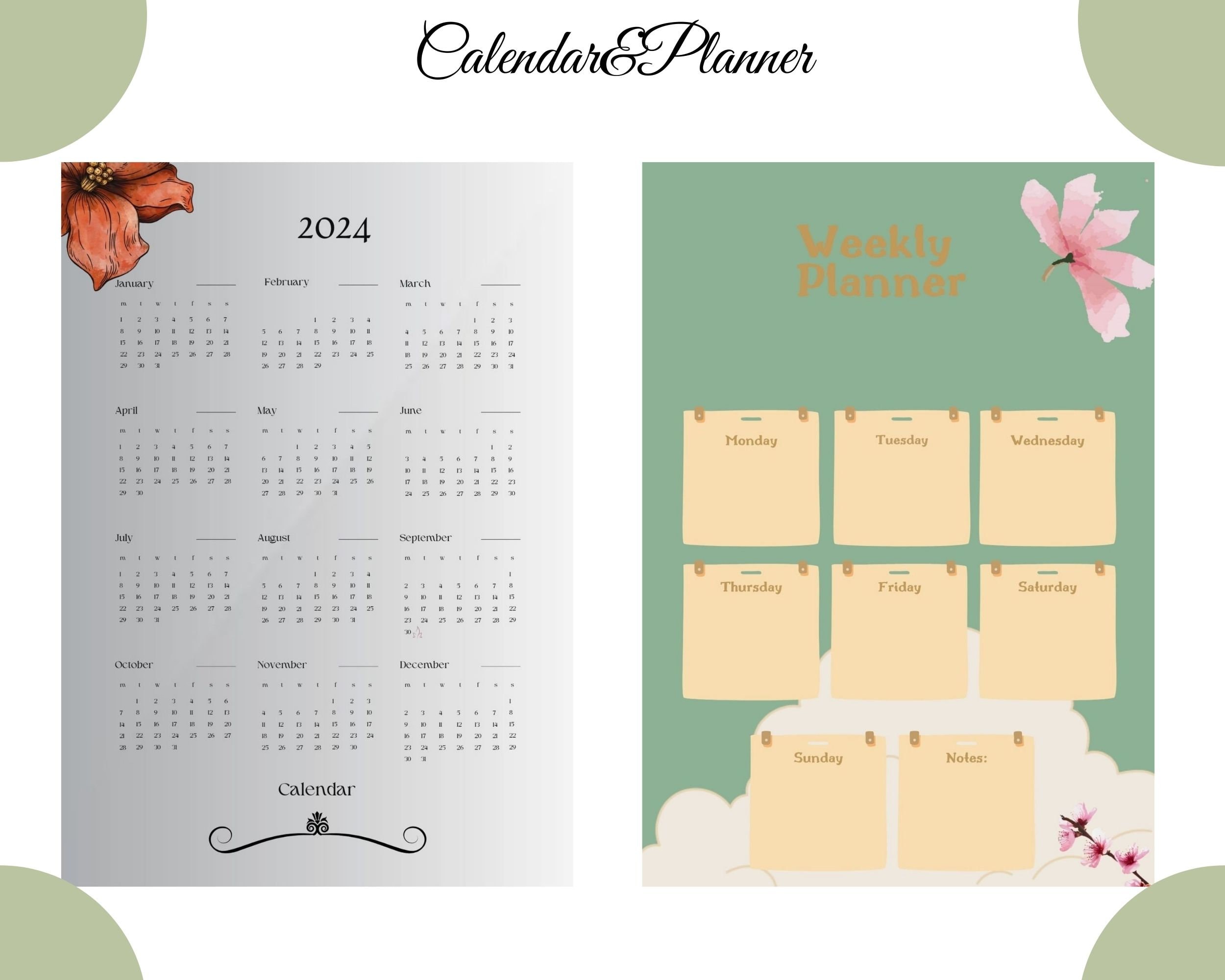 Printable Daily Planner A4 and US Letter // Instant Download // Cute ...
