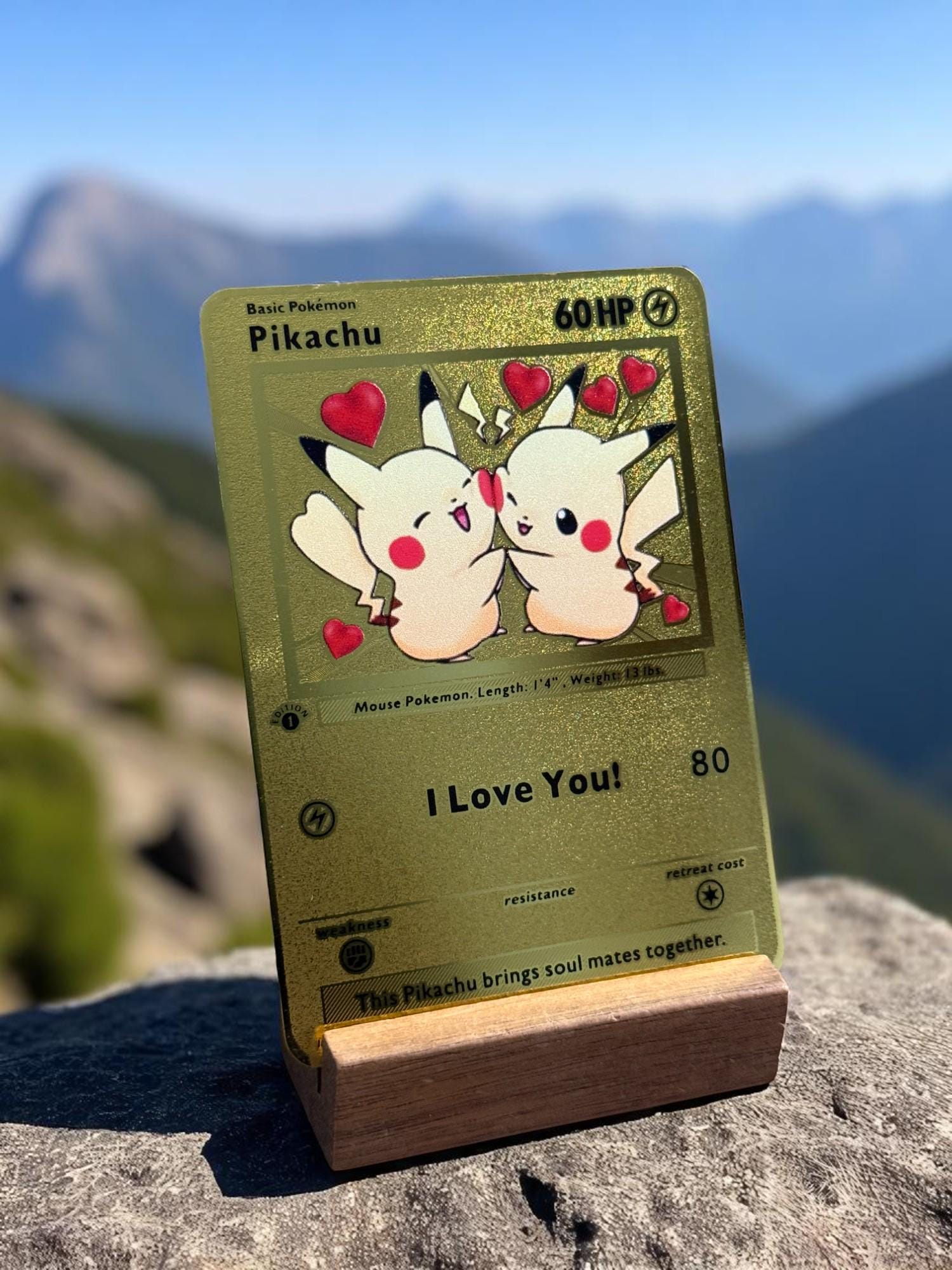 Golden Metal Card - Anime - I Love You - Cute Gift for Couples ...