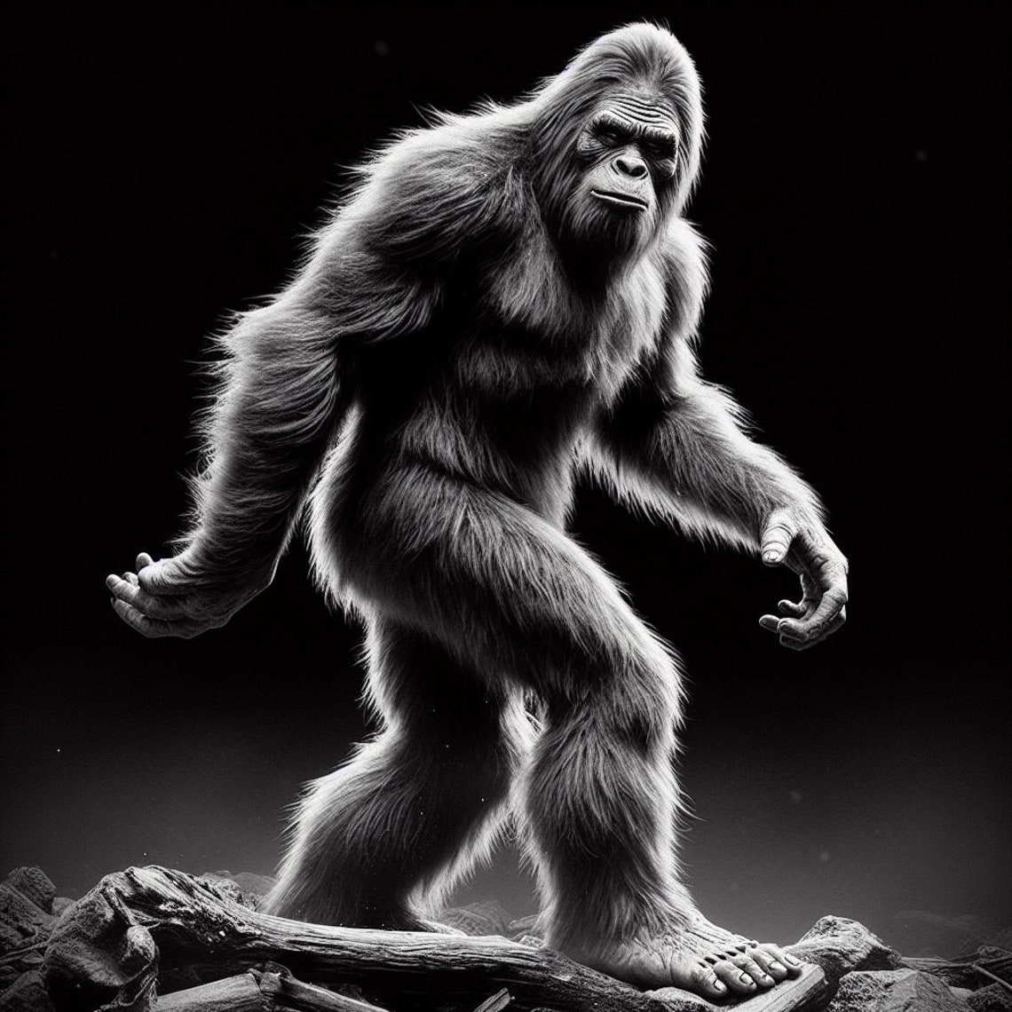 Bigfoot Laser Files Bundle Laser Burn PNG Slate Engraving Coaster ...