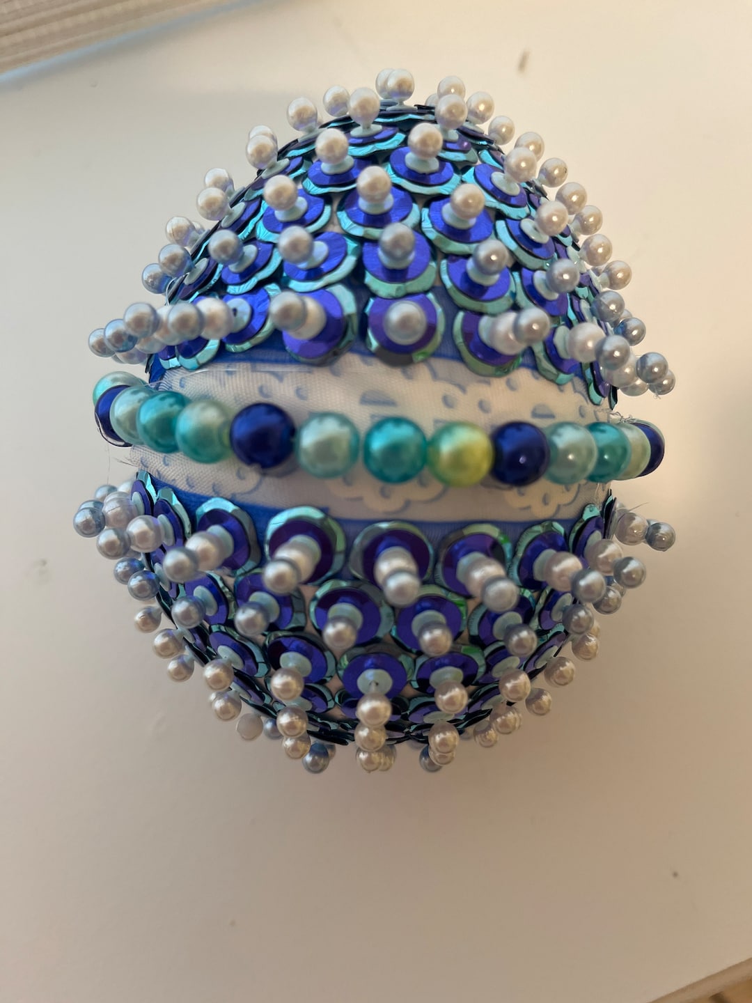 Blue Easter Egg - Etsy