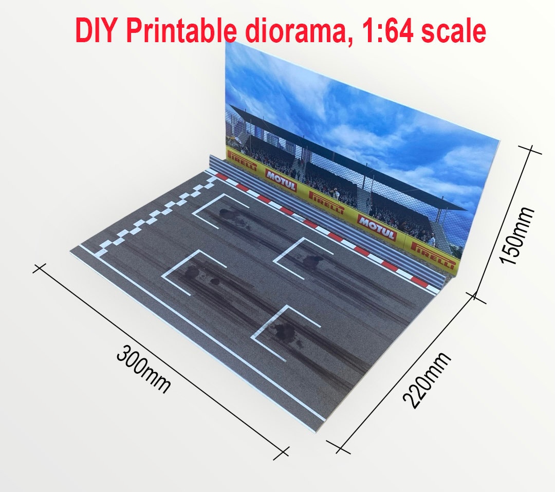 1:64 Diorama - Race Start Line - Etsy