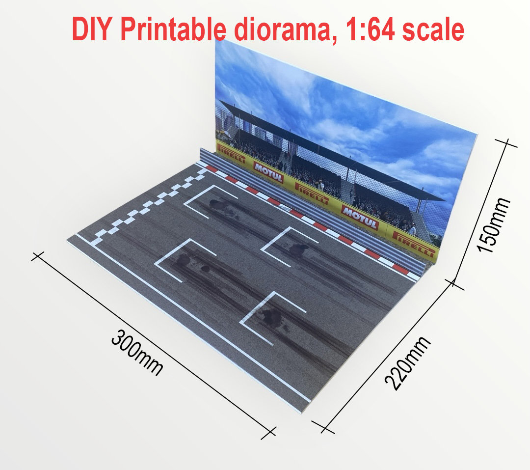1:64 Diorama - Race Start Line - Etsy