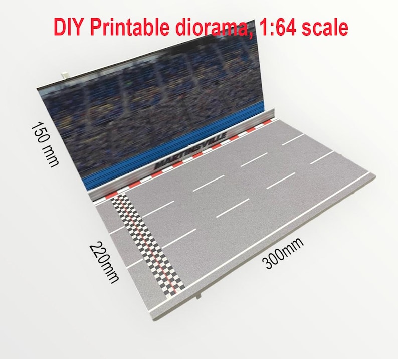 1:64 Diorama - Martinsville Nascar Start Racing, Only Digital Format ...