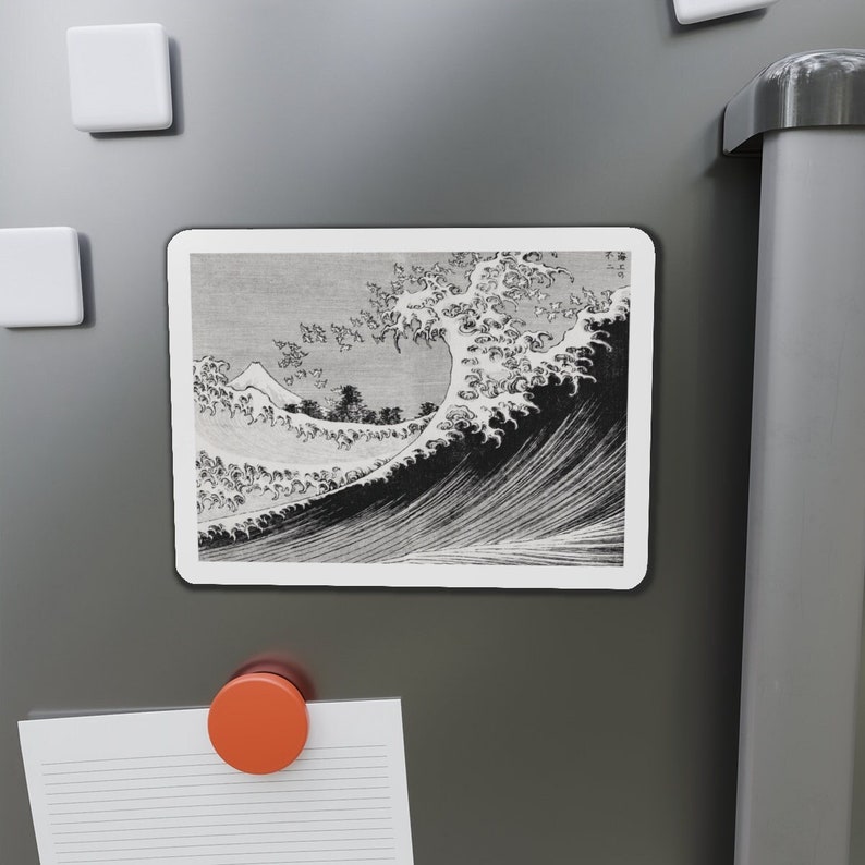 Magnet From 36 Views of Mount Fuji by Katsushika Hokusai 1835, Vintage ...