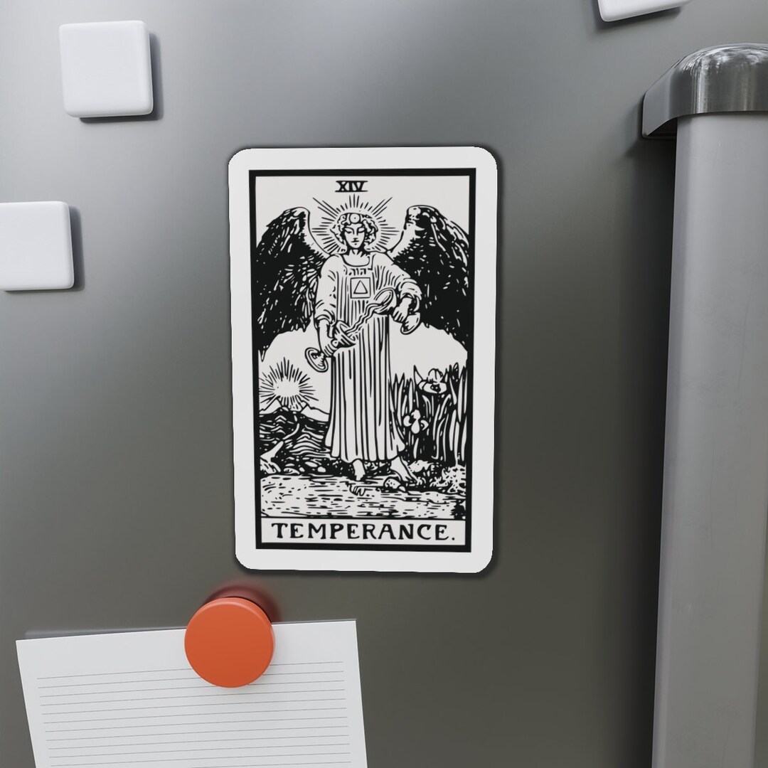 Temperance Card From Rider-waite-smith Tarot Deck 1901, Refrigerator ...