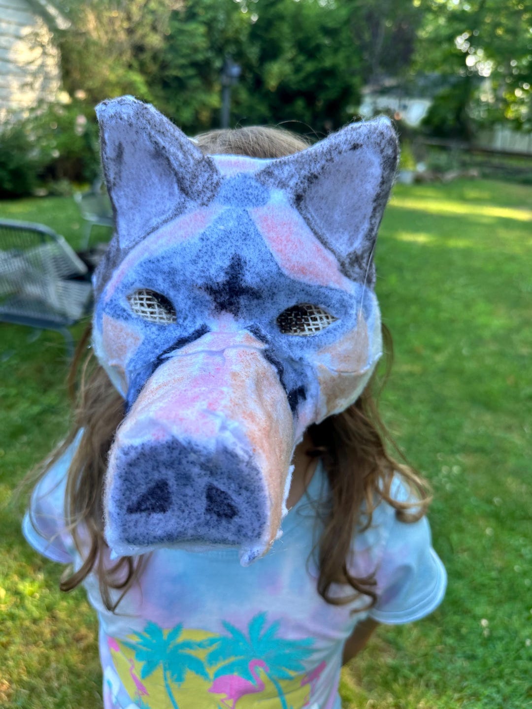 Therian Dog Mask Felted With Snout - Etsy