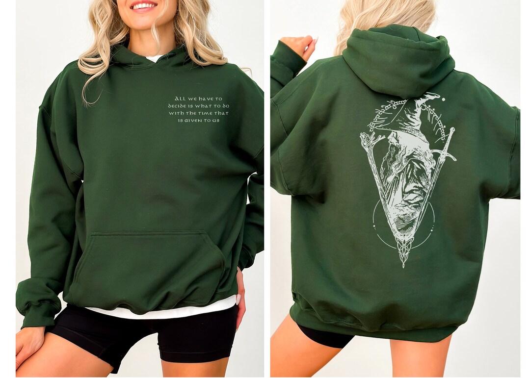 Gandalf LOTR Quote Hoodie Unisex Gildan Hoodie Lord of the Rings the ...