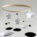 Simple Montessori Baby Mobile: High-contrast Black and White Felt ...