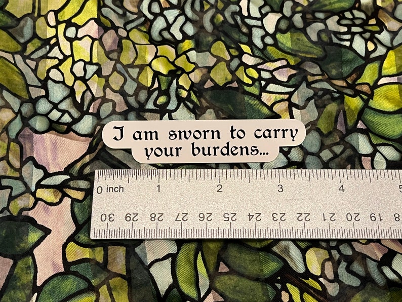 Skyrim Sticker: sworn to Carry Your Burdens Glossy Video Game DND TTRPG ...