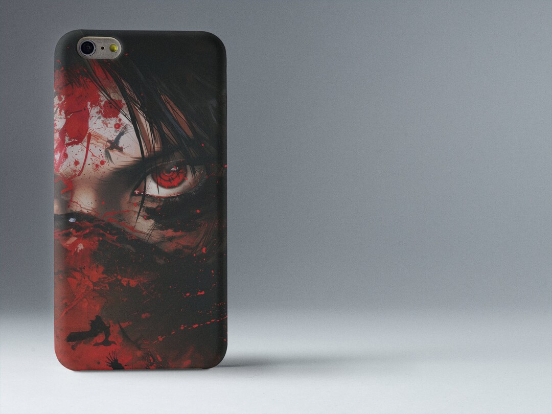 Red Ninja, Sharingan Shinobi, Naruto Style Phone Case Sasuke Uchiha ...