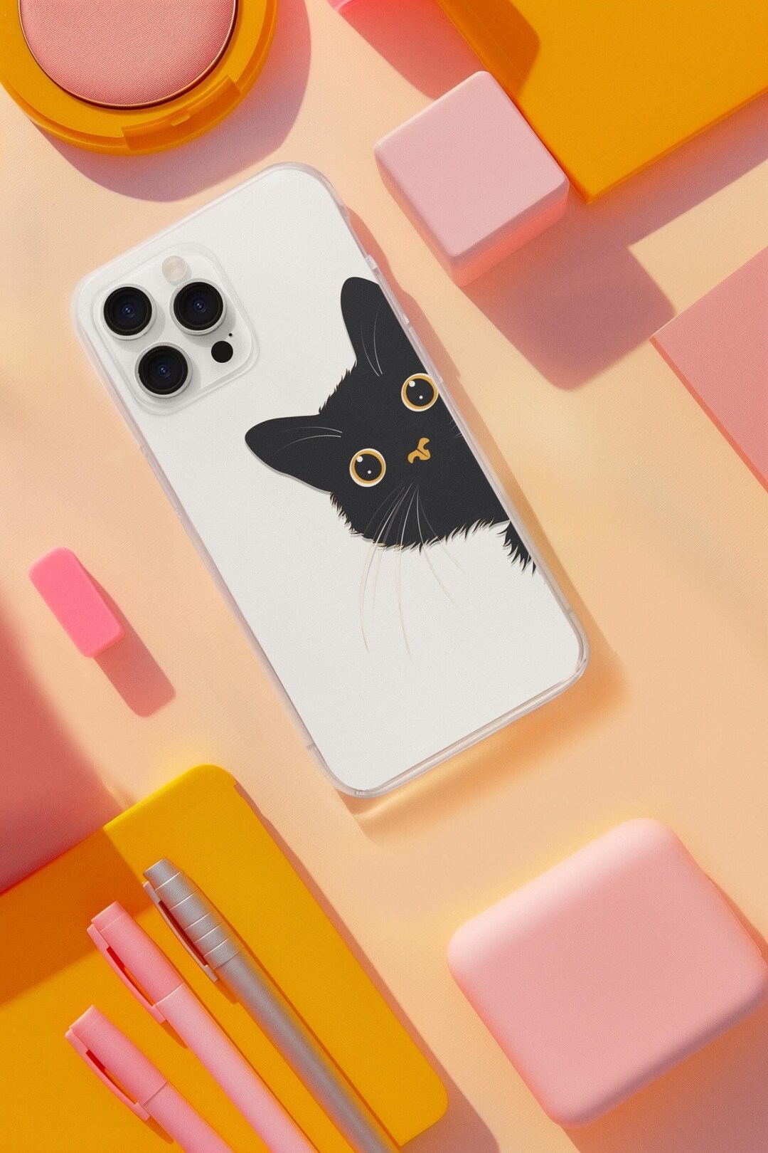 Multiple Designs Curious Cute Cats Phone Case / Phone Cover Cats Being ...