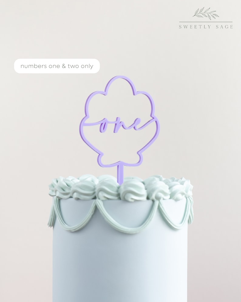 Seashell Acrylic Birthday Cake Topper First Birthday Seashell Cake ...